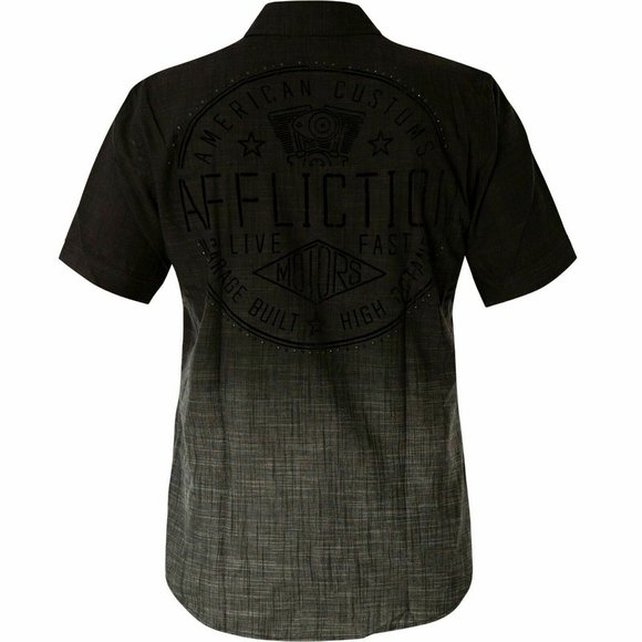 Affliction | Shirts | Affliction Mens Button Down Shirt Embroidered ...
